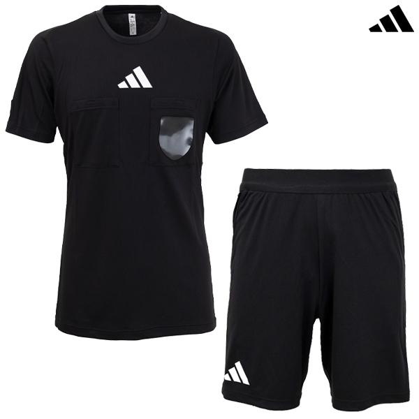 接触冷感機能を搭載したレフェリー半袖プラクティスウェア&amp;定番レフェリーパンツのセットアップ。吸水速乾素材で、汗をかいてもドライな着心地をキープ。高ストレッチ素材で、トレーニング中の可動域をしっかり確保。【素材】ポリエステル100%【...