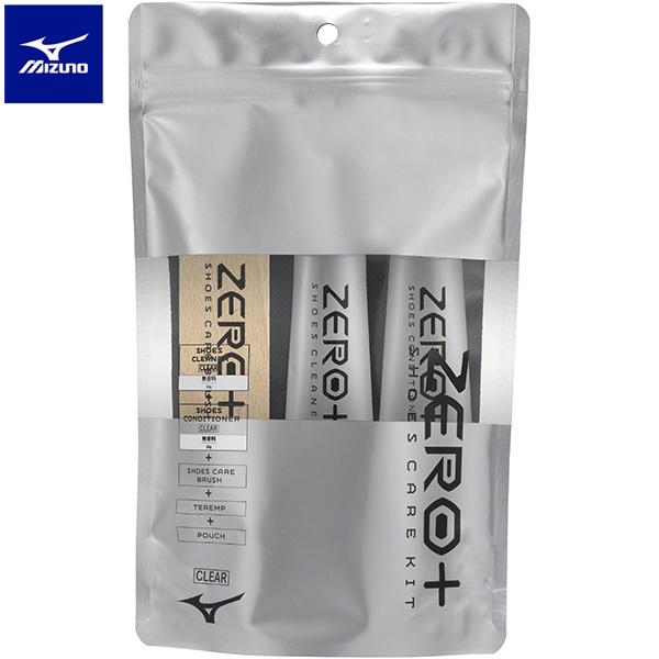 ミズノのゼロプラス シューズケアキットです。これ1つでシューズのお手入れができる！90％天然由来成分。※水を含む 「安心」「安全」オールカラー対応。刺激的な臭いのしない、「無香料」。【内容量】シューズクリーナー30gシューズコンディショナー...