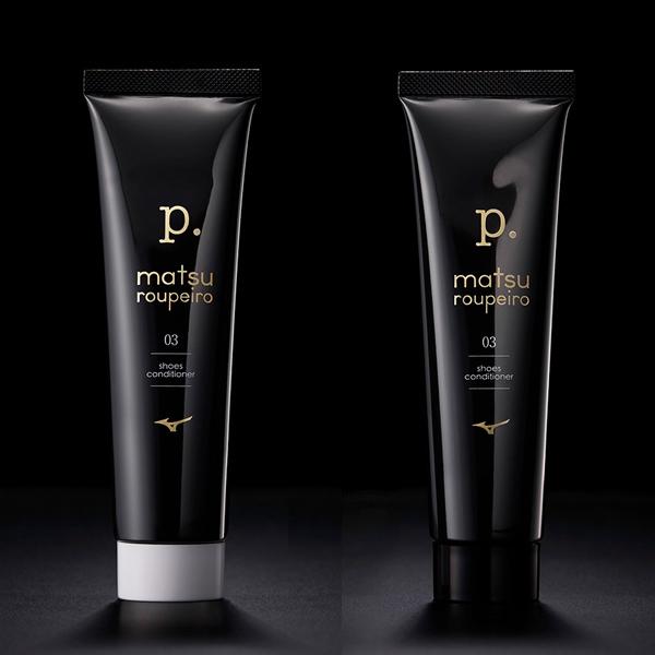 プロ・ホペイロ松浦紀典とミズノが共同開発したシューズケアシリーズ。アッパーを光らせ、柔軟性を補う。ステッチにも油分を。【カラー】00：クリア09：ブラック【発売時期】2025年春夏