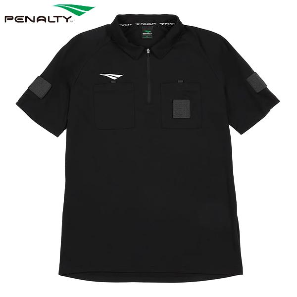 ペナルティの半袖レフリートップです。胸ポケット、胸肩にマジックテープ付き。※こちらの商品はメーカーお取り寄せとなります。発送までに通常3-7日ほどお時間を頂きます。【素材】ポリエステル100%【カラー】30：ブラック