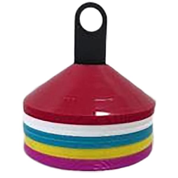 チームでのトレーニングや指導に最適なマーカーコーン50枚セット！※こちらの商品はメーカーお取り寄せとなります。発送までに通常3-7日ほどお時間を頂きます。【素材】ディスク：ポリエチレンスタンド：スチール　【カラー】ブルー・ピンク・イエロー・...