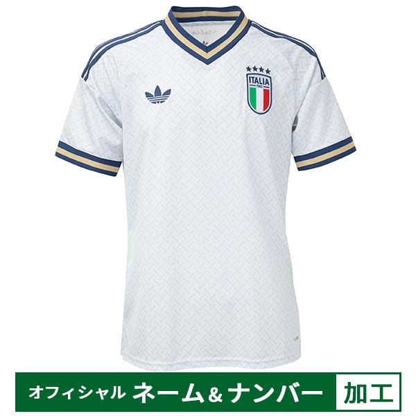 アディダス イタリア代表  2026 アウェイレプリカユニフォーム半袖選手のオフィシャルマーク付き！【注意事項】オフィシャルマーク及びユニフォームはお取り寄せとなります為、納期に1〜2か月ほどお時間をいただきます。商品ご用意でき次第発送とな...