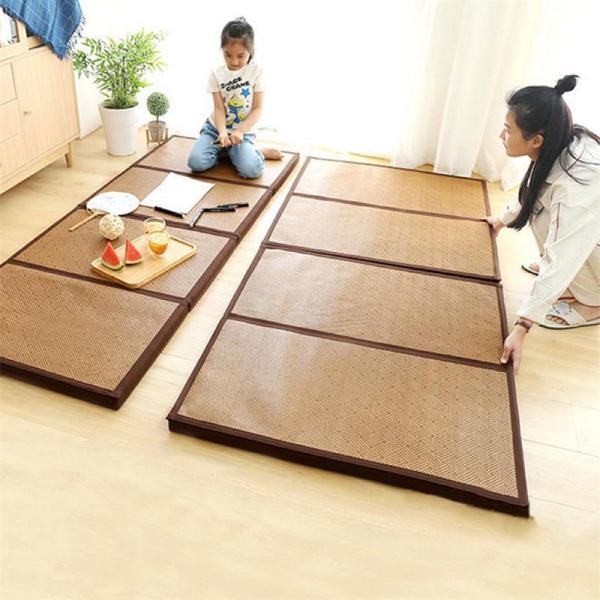 布団のカビ防止草折りたたみマット(シングル) 厚さ4.5cm !!!!65x180cm置き畳み 畳 ユニット ユニット畳 フローリング 敷くだけ 折り畳み マット 人気 高級