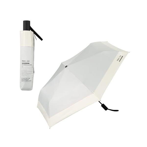 【自動開閉】AUTOMATIC &amp; SAFEオフ×ライトグレー/親骨：54cm/ZA021-001-102・Color:オフ×ライトグレーStyle:【自動開閉】AUTOMATIC &amp; SAFE・パッケージ個数:1・0・【検...