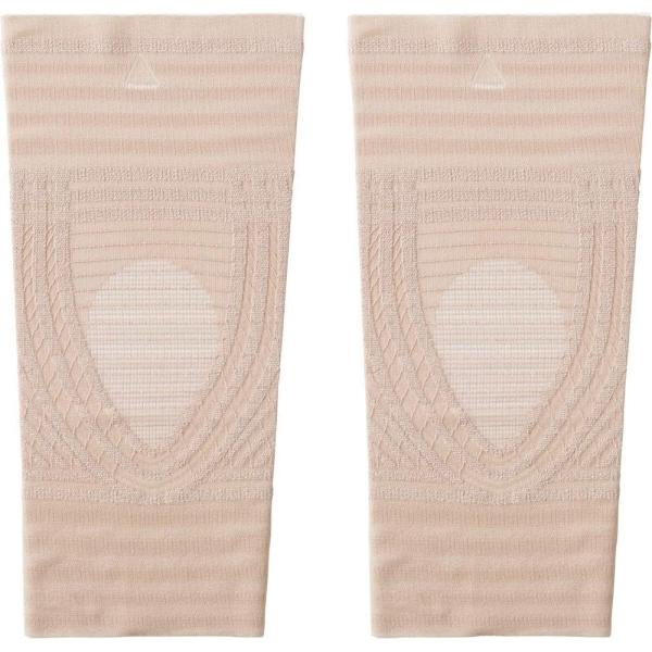 極薄ひざWライン構造サポーター 膝サポーター 膝痛 極薄ひざWライン構造サポーター ベージュ 3L コジット テーピング メッシュ編み サポーター