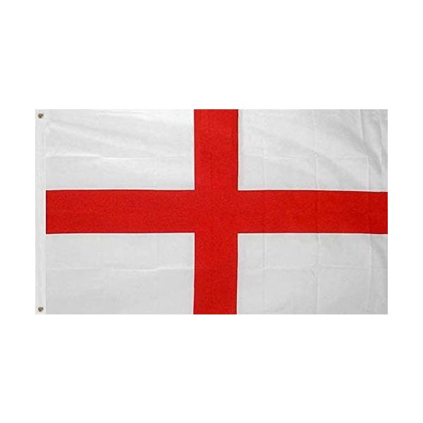 □素材：ポリエステル□サイズ：90cm×150cmフラッグの縁には紐を通すリングが設けられています。ラグビーの強豪国イングランドの応援フラッグです。ポリエステルですので雨風にも強く、寒い時には羽織れば暖を取るのに役立ちます