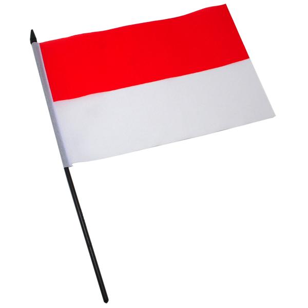 旗のサイズ：15x22.5cm素材：ポリエステルプラスチックポール付き使い易いハンディータイプの小旗です！これなら周りの観戦者の邪魔になりません！