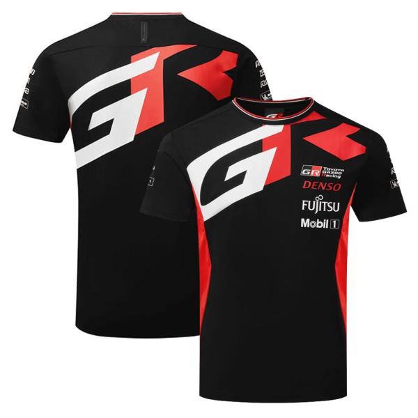素材：ポリエステル製造国：中国2025年WEC TGRチームTシャツのレプリカ。胸元に大きなGRロゴがデザインされ、スポンサーロゴは各所にプリントされています。サイズ 身幅 着丈S 53cm 67cmM 55cm 68cmL 57cm 69...