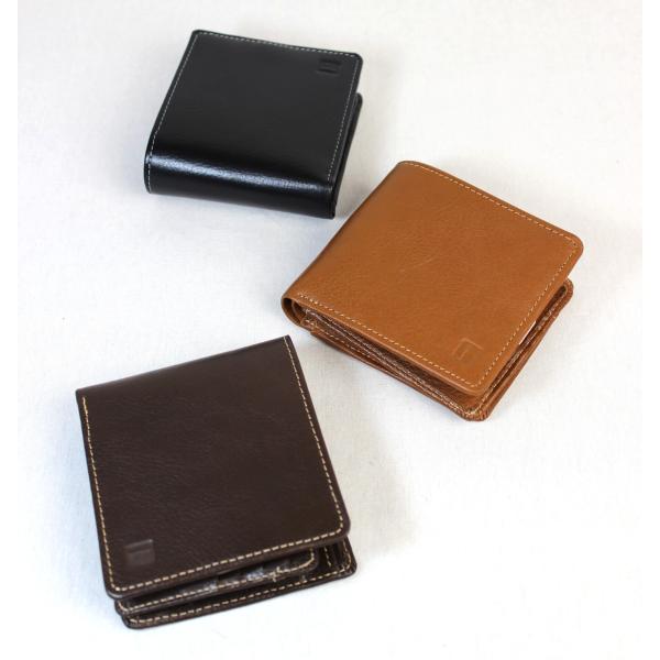 配送料無料 日本全国レターパックにてお届します。コントラストステッチを施し、革の良さを実感できるソフトな手触りです。カード、札入,コインケース、窓付きカードポケットと全てに対応した二つ折メンズ財布です。背ポケットにはチケットなどを収納できま...