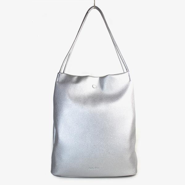 配送料無料　日本全国レターパックにてお届“誰でも(Anyone)”“いつでも(Anytime)”“どこでも(Anywhere)”OKなトートバッグ！フォーマル感たっぷりのシルバー色使いやすさにこだわり、シンプルなデザイン＋長めの持ち手や内側...