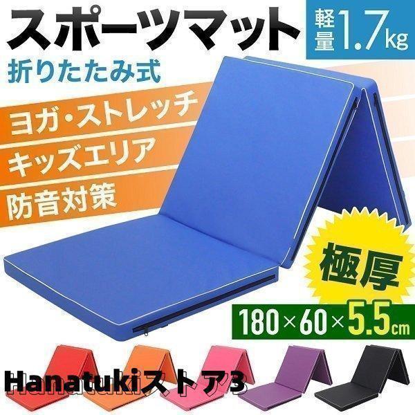 折りたたみ式 ヨガマットトレーニングに欠かせないアイテム！手足を付いてトレーニングをする際にクッションの役割を果たし・腰や膝・足にかかる負担を軽減してくれます。特徴◆さまざまな用途に対応ストレッチ・ヨガ・筋トレなどの運動だけでなくお子様用の...