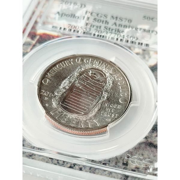 アポロ11、月面着陸の50周年記念コインです。希少!!しかもFirstStrike。PCGS 3,556枚のみ認定されています。○貴重なコインのご説明発行国： アメリカ直径： 30.61 mm重量： 11.34 g （0.365トロイオンス...