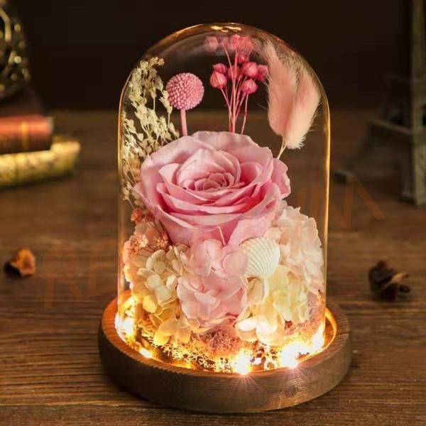 【サイズ】：約ベース幅：12.5cm*全高17.5cm　　【花材】：最高級のプリザーブドフラワーを使用しています【重さ】：約0.68kgお手いて方法】決してお水をあげないでください。湿度が高い場所には置かないでください。直射日光のあたる場所...