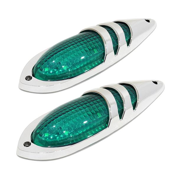 【商品詳細】・カラー：グリーン・サイズ：縦　：約20cm横幅：約6cm高さ：約10cm※商品の取り付け前に、トラックの仕様に合わせて電圧や取り付け位置を確認してください。※また交通法規に従って正しい位置に取り付けてください。・電源：DC24...