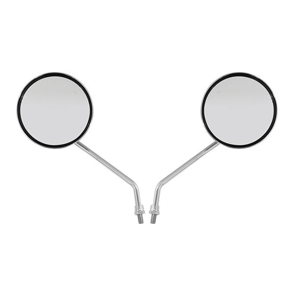 【商品詳細】・■商品仕様：【セット内容】・ミラー本体 左右セット【適合車種】・モンキー Z50A A50Z 4L【カラー】・シルバー【取付ネジ径】・8mm（正ネジタイプ）【商品説明】奇抜なカスタムミラーではありませんが、可愛らしい丸型のメッ...