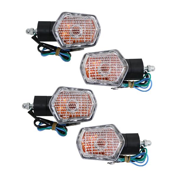 【商品詳細】・商品仕様：【商品仕様】ギボシ端子、球要交換4個セット【レンズ】クリア【ライトカラー】アンバー【参考適合車種】タイホンダ前期型用zoomer x 110cc msx【商品説明】ズーマーXの社外品ウィンカーです。純正形状なのでボル...