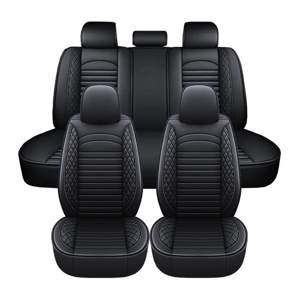 【参考適合車種】・メーカー：日産・車種：マーチ K13・カラー：ブラック・商品仕様：材質：ポリウレタンレザー備考：※肘置きカバーはご用意がありません。◆セット内容：前席カバー/後席カバー【商品説明】※汎用シートカバーになります。※タイトルに...