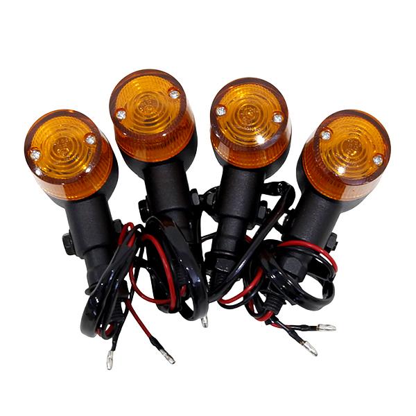 【商品詳細】・仕様：【適合車種】ゼファー400 ZRX400 Z400FX GPZ400F バリオス エストレア【カラー】ブラック×アンバー【サイズ（約）】95mm×60mm×35mm　取り付け部ボルトサイズ ：M10　【電圧】12v　【電...