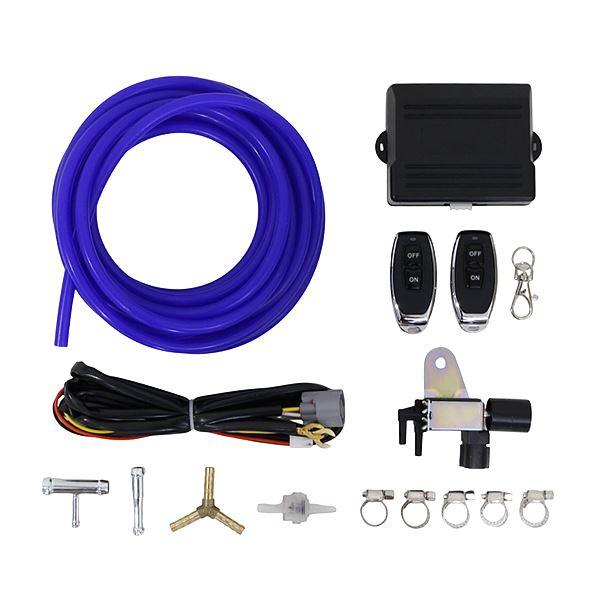 【商品詳細】・仕様：電圧：12Vセット内容：コントロールユニット/ソレノイド/負圧ホース/リモコン2個/電源コード/ホースクランプ5個/各種ホースジョイント【商品説明】アクチュエーター式バルブを室内からリモコンで開閉を可能にします。アクチュ...