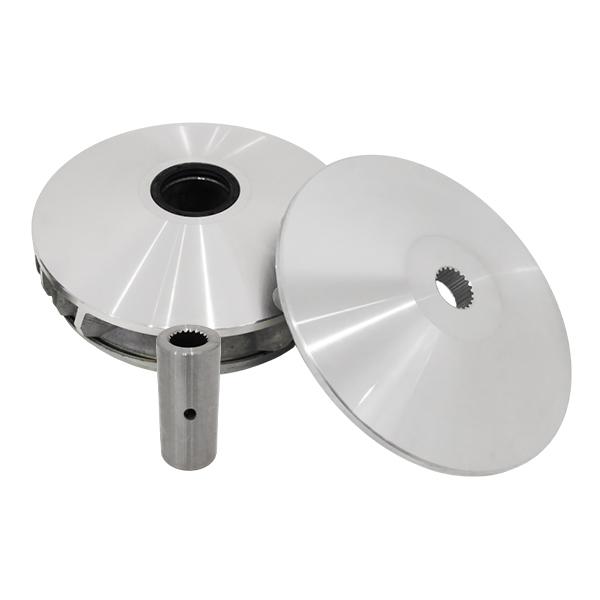 【商品詳細】・商品仕様：■商品情報変速を左右する重要な部品です。交換時期としては、ベルトとの当り面に磨耗が見られたり、グリス漏れ、また変速に異常を感じたらプーリー内部のランププレートやウエイトローラーに不具合があるかもしれません。駆動系のリ...