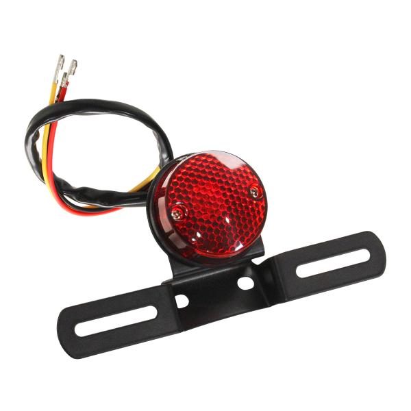 【商品詳細】・商品仕様：■参考適合車種RZ50 ドラッグスター1100 TW200 SRV250 SR500 V-MAX【サイズ（約）】ライト60mmΦ 全幅178mm 全高88mm 奥行60mm■ナンバープレートベース付 汎用テールランプ...