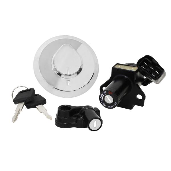 【商品詳細】・商品仕様：■商品情報【参考適合品番】35121-km3-771【商品内容】メインキーシリンダー、シートロック、タンクキャップ、キー2本付き、ホンダ系、新品です。汎用品になります。多くの車両に取り付けられますが、サイズ・形状・表...
