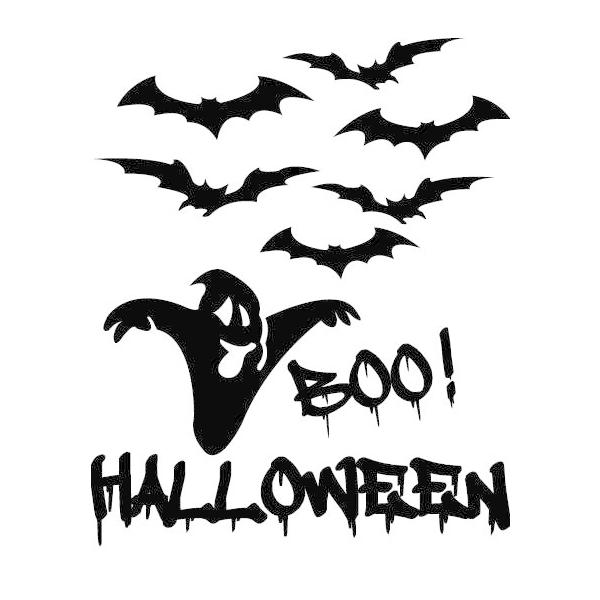 ハロウィン向けカッティングステッカー！窓や壁、扉に貼って飾っちゃおう！うまく貼れるか不安な方もご安心を！簡易版のつけ方説明書も一緒にお送りしています！*カッティングステッカーとは単色の塩ビ粘着シートを切り抜いて作ったステッカーです。絵柄の部...