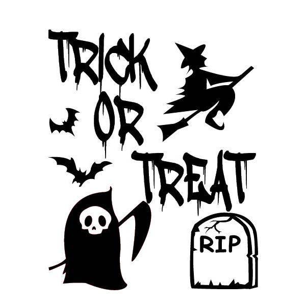 ハロウィン向けカッティングステッカー！窓や壁、扉に貼って飾っちゃおう！うまく貼れるか不安な方もご安心を！簡易版のつけ方説明書も一緒にお送りしています！*カッティングステッカーとは単色の塩ビ粘着シートを切り抜いて作ったステッカーです。絵柄の部...