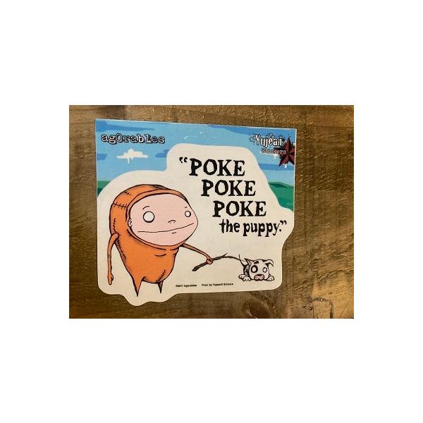 アメリカ　YUJEAN 製AGORABLES デザインPOKE  POKE POKE PAPPYワンコをツンツンツンなんじゃこれ　まあかわいいから許す【素材・サイズ(おおよそ)】クリスタルクリア　プラスティック製、14.5cm x 11cm...