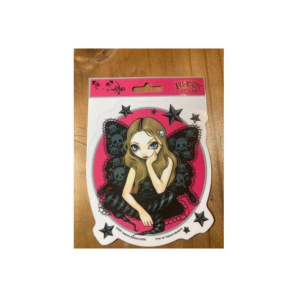 アメリカ　YUJEAN 製JASMINE BECKET-GRIFFITH デザインフェアリー　ジャスミン　スター　アンド　スカル【素材・サイズ(おおよそ)】クリスタルクリア　プラスティック製、12.3cm x 10.7cm(全体の頂点部分)