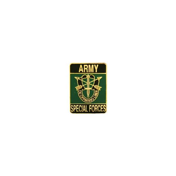 アメリカ陸軍 Special Forces　ロゴピンバッジ DE OPPRESSO LIBER　抑圧からの解放　ラテン語アメリカ ARMY グリーンベレー　のロゴマークバッチ　さらに特殊訓練を積み　デルタを目指す　特殊部隊グリーンのベレー帽...