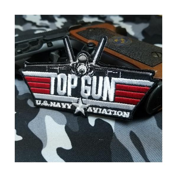 【発売日：2022年11月01日】幅：10.2cm (おおよそのサイズです)パッチ ワッペン U.S.NAVY アメリカ海軍戦闘機兵器学校（United States Navy Fighter Weapons School）のエンブレムワッ...