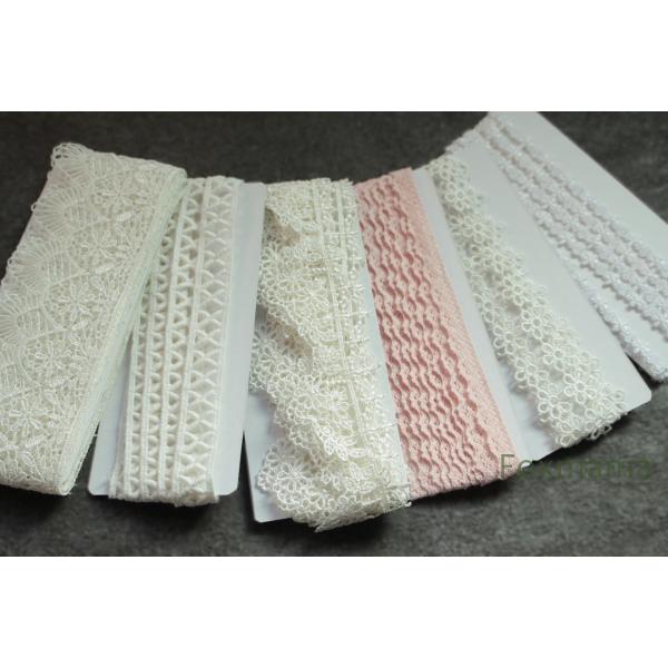 こちらはセール品です。セット内容は画像1枚目のものが入っています。セット内容：・ケミカルレース5種類各1本（それぞれの長さは1m〜2m）・トーションレース(ピンク色)1種類1本（長さは2m〜2.5m）合計6種類【サイズ】 2枚目の画像をご参...