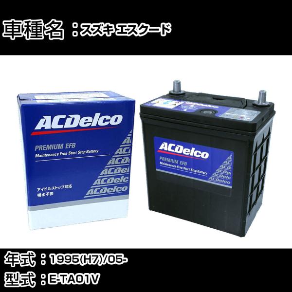 スズキ エスクード 【年式型式】1995(H7)/05- E-TA01V 【仕様】1600cc/バン/標準地 適合参考 ACデルコ EFBN-55