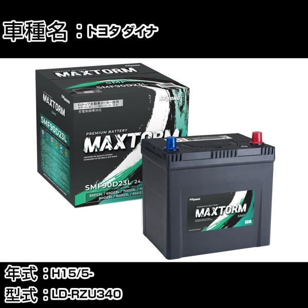 トヨタ ダイナ 【年式型式】H15/5- LD-RZU340 【仕様】2700cc/標準地仕様車 適合参考  MAXTORM SMF(シールド) SMF90D23L