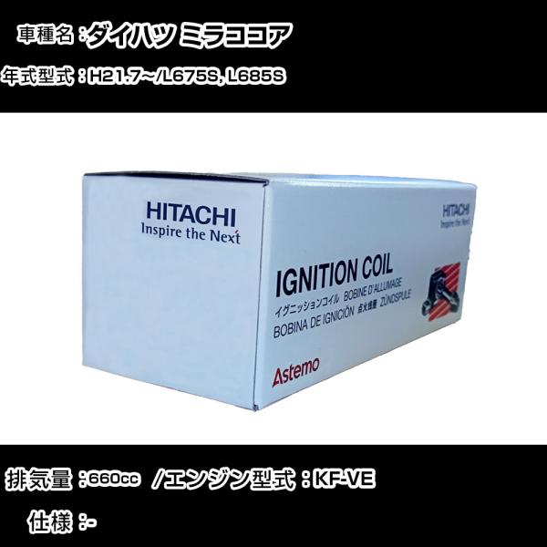 ダイハツ ミラココア 【年式型式】H21.7〜 L675S, L685S 【排気量】660cc 【販売本数】3本 【備考】-