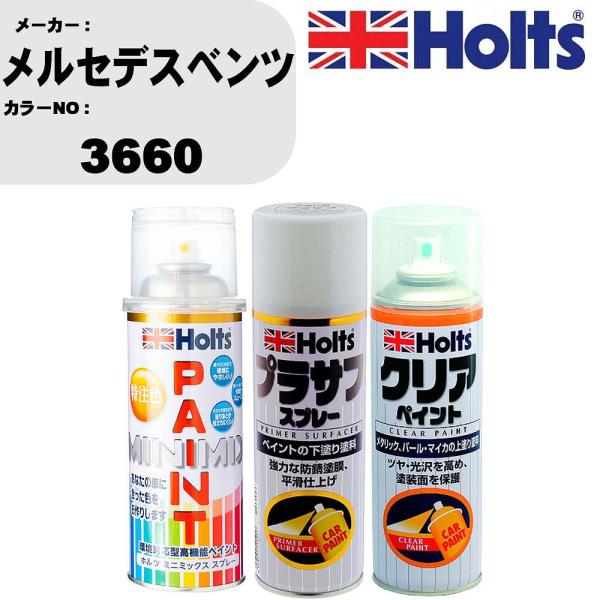 商品名 ペイントスプレー &amp; プラサフスプレー &amp; クリアスプレー セット【カラースプレー情報】メーカー ホルツカラーメーカー メルセデスベンツカラー品番 3660カラー名称 ルビーライトレッドM備考1 別途クリヤー塗装で艶...