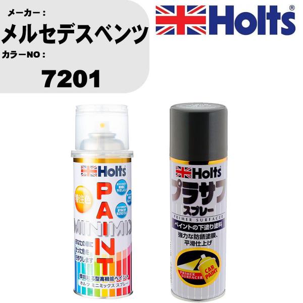 商品名 ペイントスプレー &amp; プラサフスプレーセット【カラースプレー情報】メーカー ホルツカラーメーカー メルセデスベンツカラー品番 7201カラー名称 MARMOR GRAU備考1 -備考2 -内容量 260ml /1本販売数量 ...