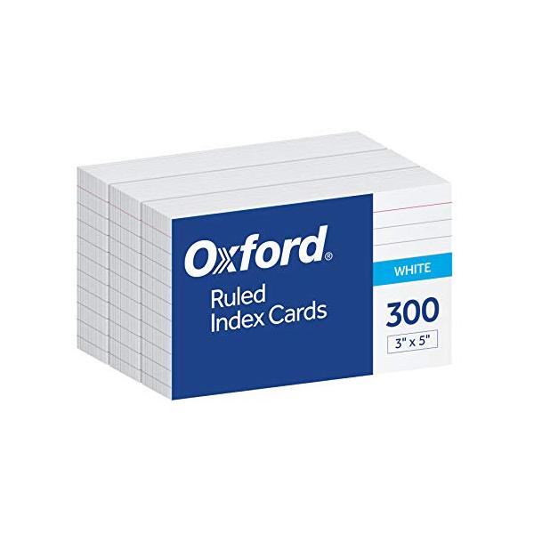 Oxford(オックスフォード)の罫線入りインデックスカードの片面には線が入っており、素早く読みやすいメモを取ることができます。 リスト、レシピ、重要な勉強用のメモに最適な、クラシックな青色の罫線で、すっきりと要点をまとめられます。 安心の...