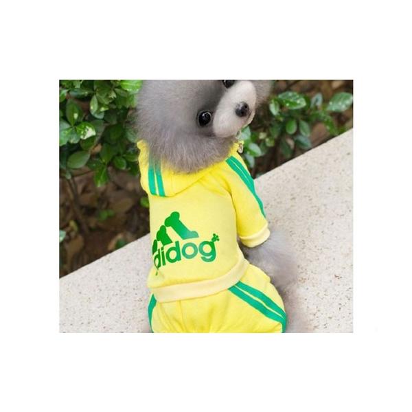 わんちゃんと一緒に夏に目指してトレーニングしましょう！有名ブランドのadidasのパロディーで、adidogと骨の模様が印刷されています！色別大人気！カワイイ色合い、まるで本当のadidasの服のようなキレイなデザインで誰の目にもつくような...