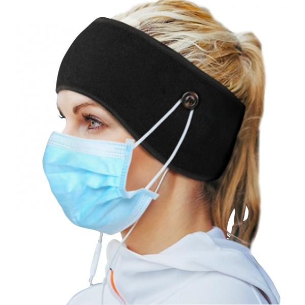 ★2枚セットです。サイズ：約25cm×12cm、重さ：約26g素材：フリースボタン付き（マスク取り付け用）商標2021-66023登録済※商品の文章、画像等の無断転載・無断使用を固く禁じます。