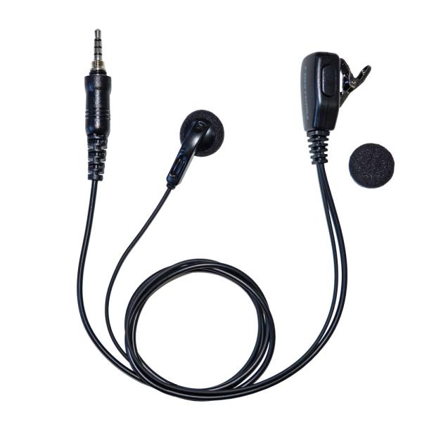 FC-D301用*高耐久イヤホンマイク[ インナータイプ ][ オプション品 ]VOX対応！防水ねじ込み式1PIN*ALINCO：DJ-DPS70 KB等にも使用可能。[*コード長さ]PTTスイッチ部からイヤホン部：420mmPTTスイッチ...