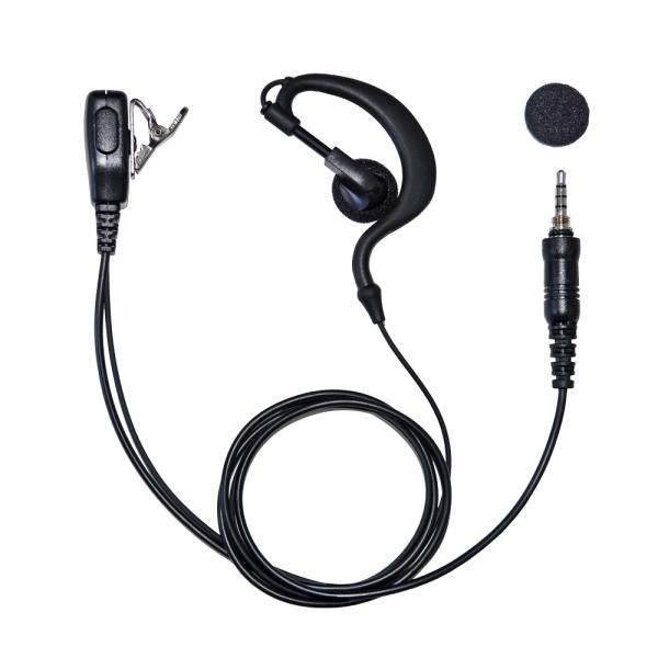 FC-D301用*高耐久イヤホンマイク[ 耳かけタイプ ][ オプション品 ]VOX対応！防水ねじ込み式1PIN*ALINCO：DJ-DPS70 KB等にも使用可能。[*コード長さ]PTTスイッチ部からイヤホン部：405mmPTTスイッチ部...