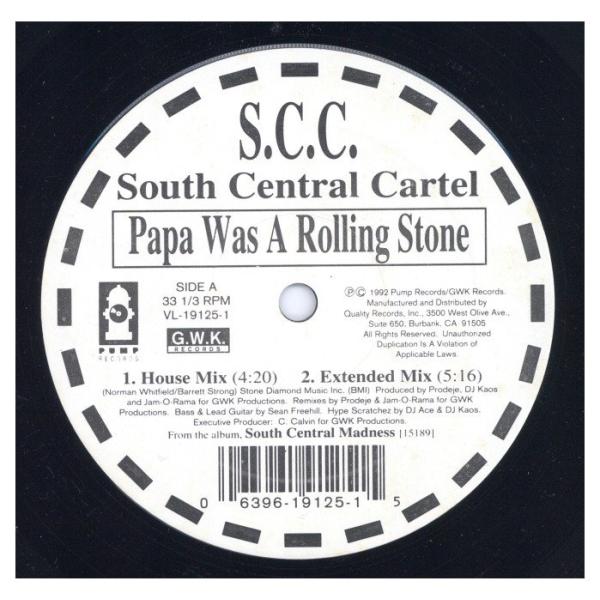 製造国 : US　　リリース年 : 1992　　レーベル : Pump Records / G.W.K. Records　　品番 : VL-19125-1　　　　US Org。ウェッサイ人気グループ'92リリースのデビューアルバム"Sout...