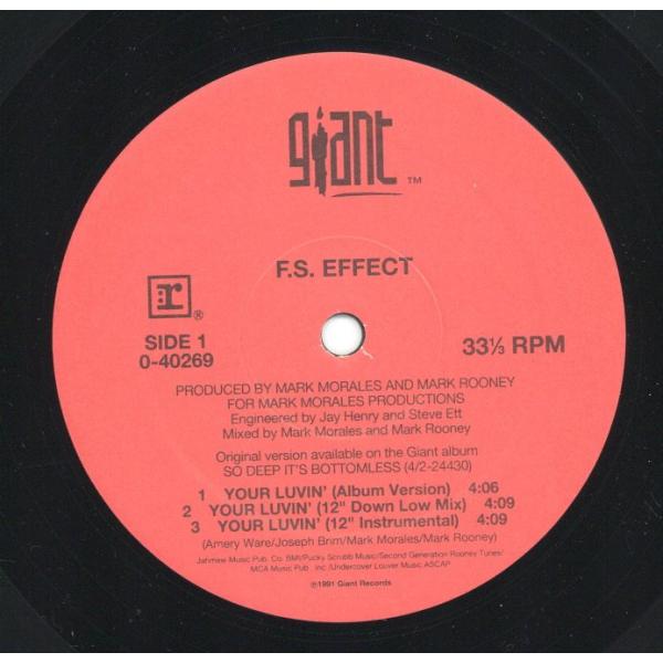 製造国 : US　　リリース年 : 1991　　レーベル : Giant Records　　品番 : 0-40269　　　　'91リリース!! 両面Pro Mark MoralesのキャッチーNew Jackの歌ラップ人気曲！定番ビート"I...