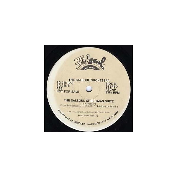 製造国 : US　　リリース年 : 1981　　レーベル : SAL SOUL　　品番 : SG 358 DJ　　　　'81SALSOULを語る上で忘れられないクリスマスDiscoの名盤。Pro Patrick Adamsでパーカッシブなブ...