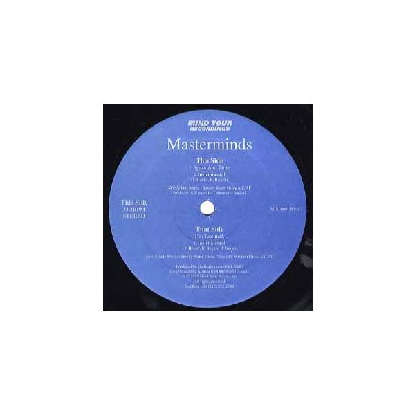 製造国 : US　　リリース年 : 1997　　レーベル : MIND YOUR RECORDS　　品番 : MINDYOUR1　　　　'97 N.Y.Underground Classics。ドープ。b/wのSpecial ED声ネタ使い...