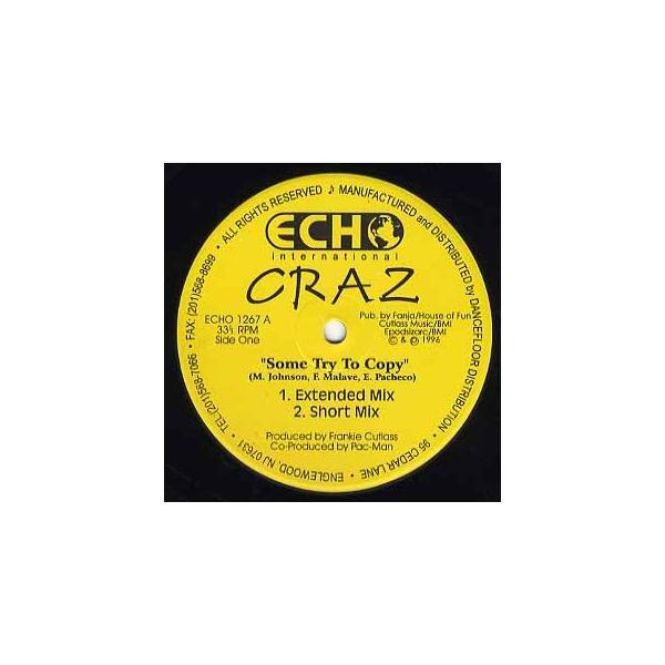 製造国 : US　　リリース年 : 1996　　レーベル : Echo International 　　品番 : ECHO 1267 　　　　'96 US Org 12"。90'S NJ産Underground Classics。Pro F...