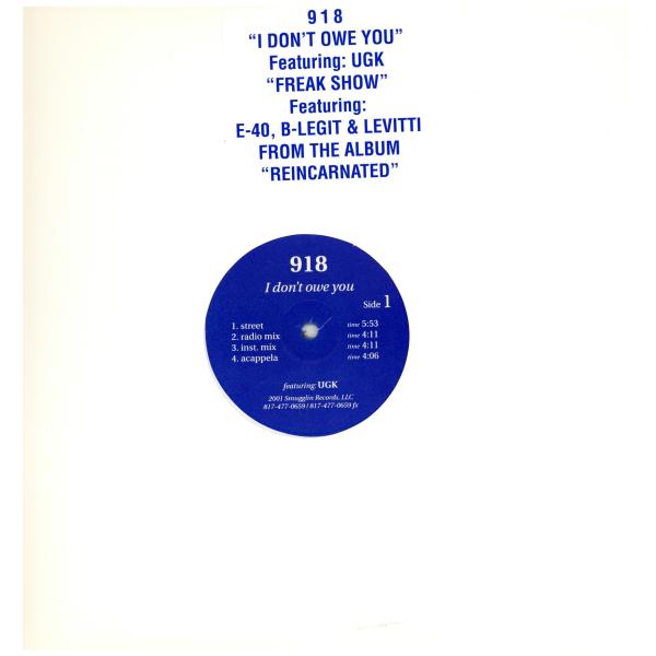 製造国 : US　　リリース年 : 2001　　レーベル : SMUGGLIN RECORDS　　品番 : none　　　　ジャケステッカー有。'01にレーベルをSmugglin'へ移して、リリースした2nd Album"Reincarna...