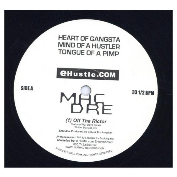 製造国 : US　　リリース年 : 2000　　レーベル : OUTBAC　　品番 : OB-001　　　　スリ傷有るがプレイＯＫ。Bay Areaの怪人が'00リリースした"Heart of A Gangsta, Mind of A Hu...